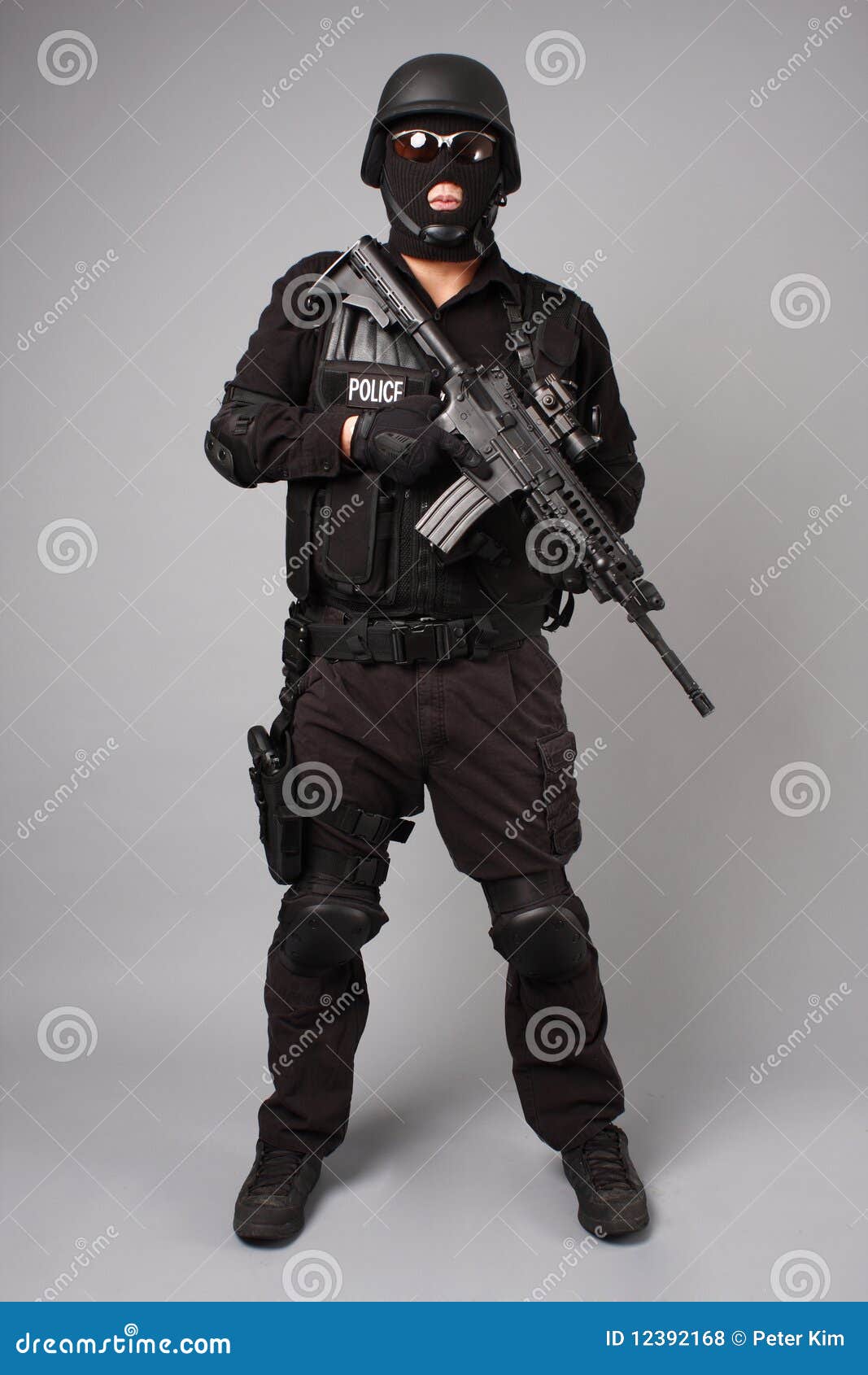 SWAT police officer stock photo. Image of mask, armor - 12392168