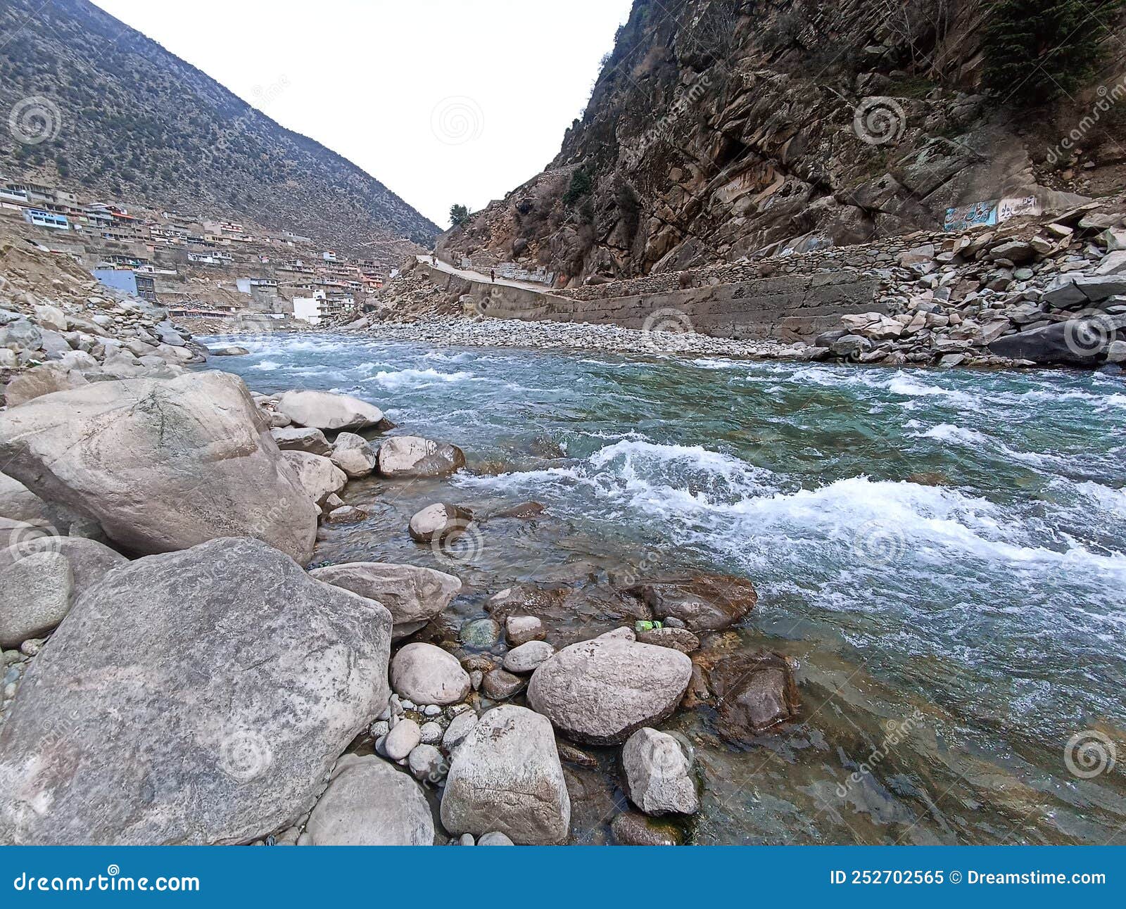 Swat River stock image. Image of adventure, formed, mountain - 252702565