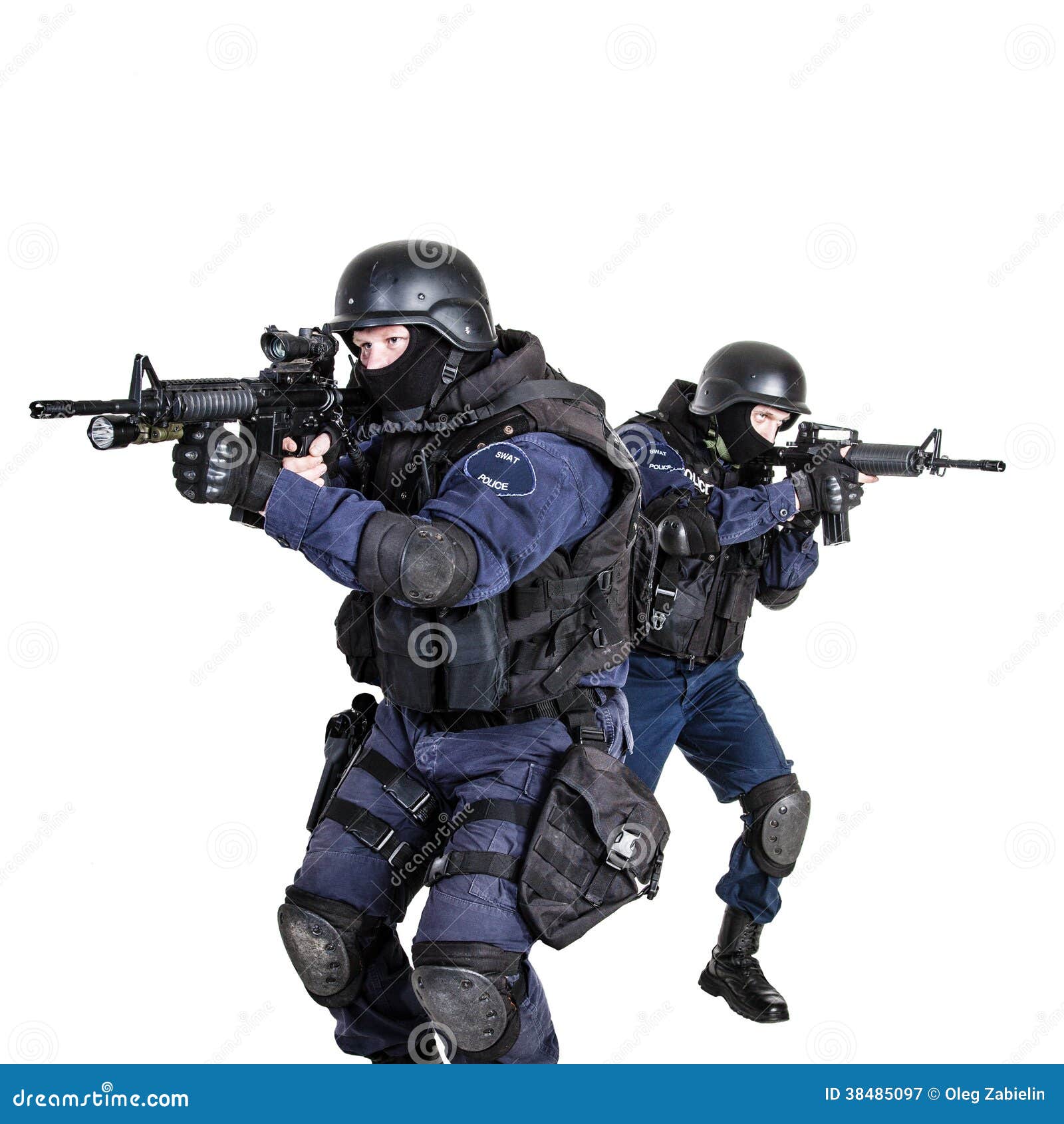 SWAT team in action stock image. Image of armed, squad - 38485097