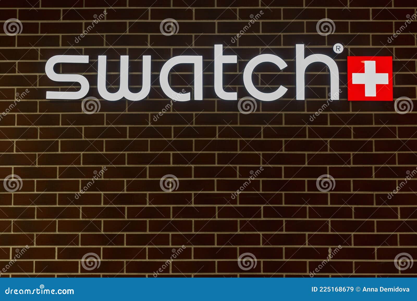 Exterior Of Swatch Watch Store Showing Window Display, Logo, Branding ...