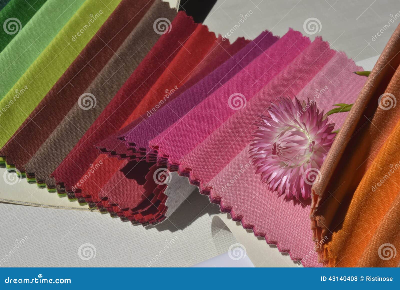 Swatches of Fabrics for Home Decoration Stock Photo - Image of choosing ...