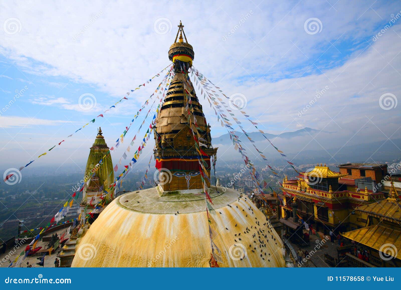 Monkey Temple Nepal Royalty-Free Stock Image | CartoonDealer.com #55184332