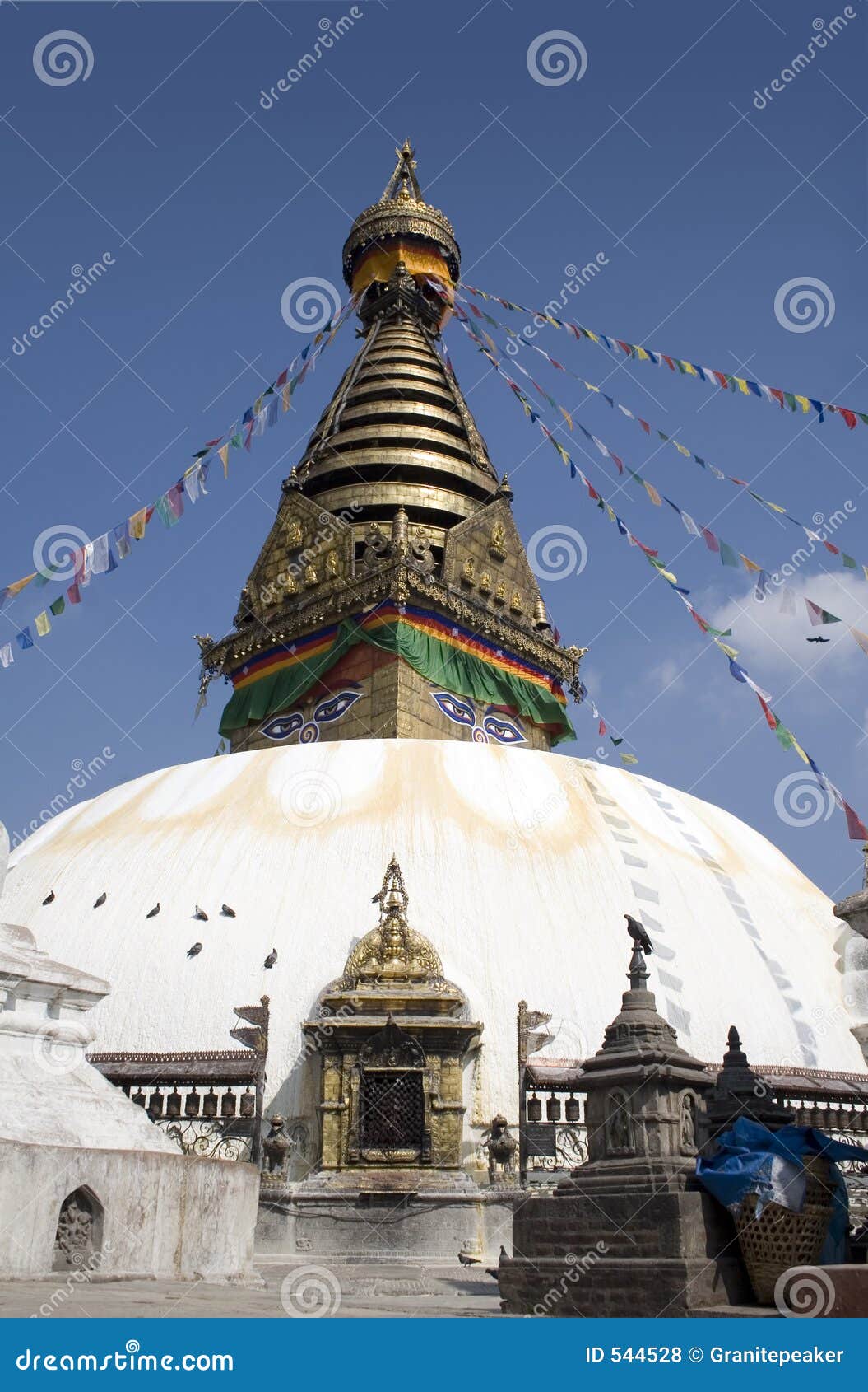 Swayambhunath Temple - Nepal Stock Photo - Image of kathmandu, nepal ...
