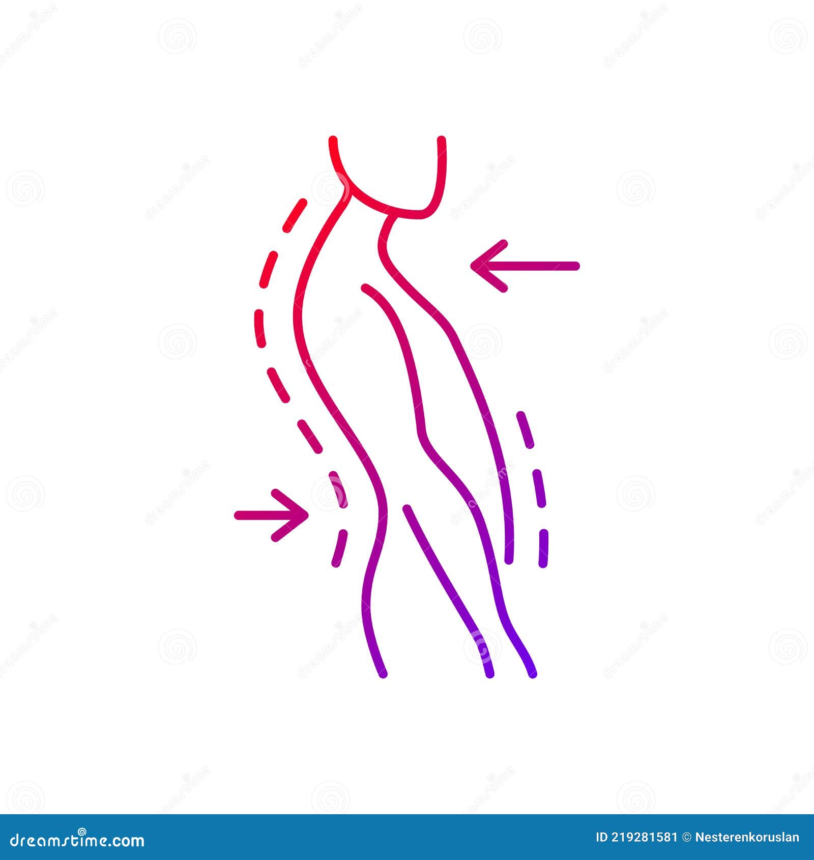 Deformity Linear Icon. Modern Outline Deformity Logo Concept On Cartoon ...