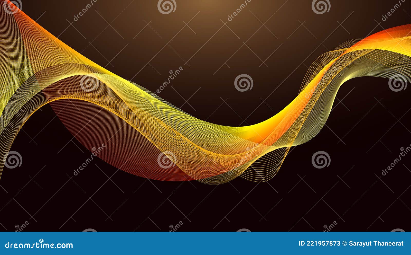 Swaying Wavy Lines Abstract Wave Background Brown Abstract Shiny Golden ...