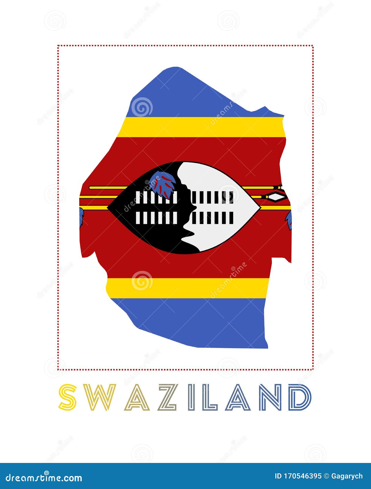 Swaziland Logo. Grunge Sunburst Poster With Map. Vector Illustration ...