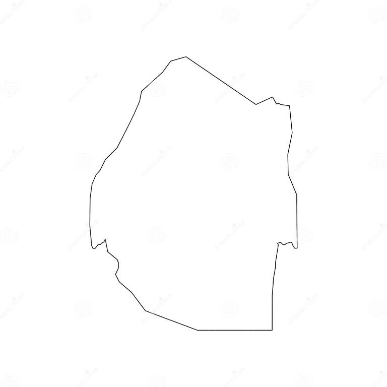 Swaziland map outline stock vector. Illustration of world - 95014711