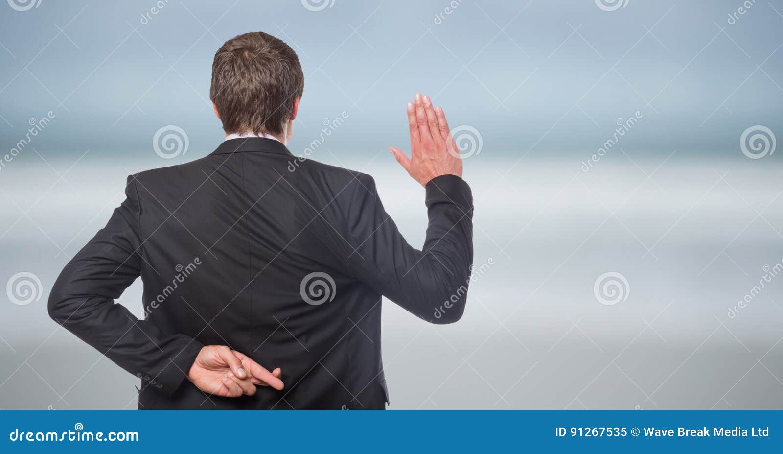 Swearing with the Fingers Crossed. Stock Image - Image of crossed, hand ...