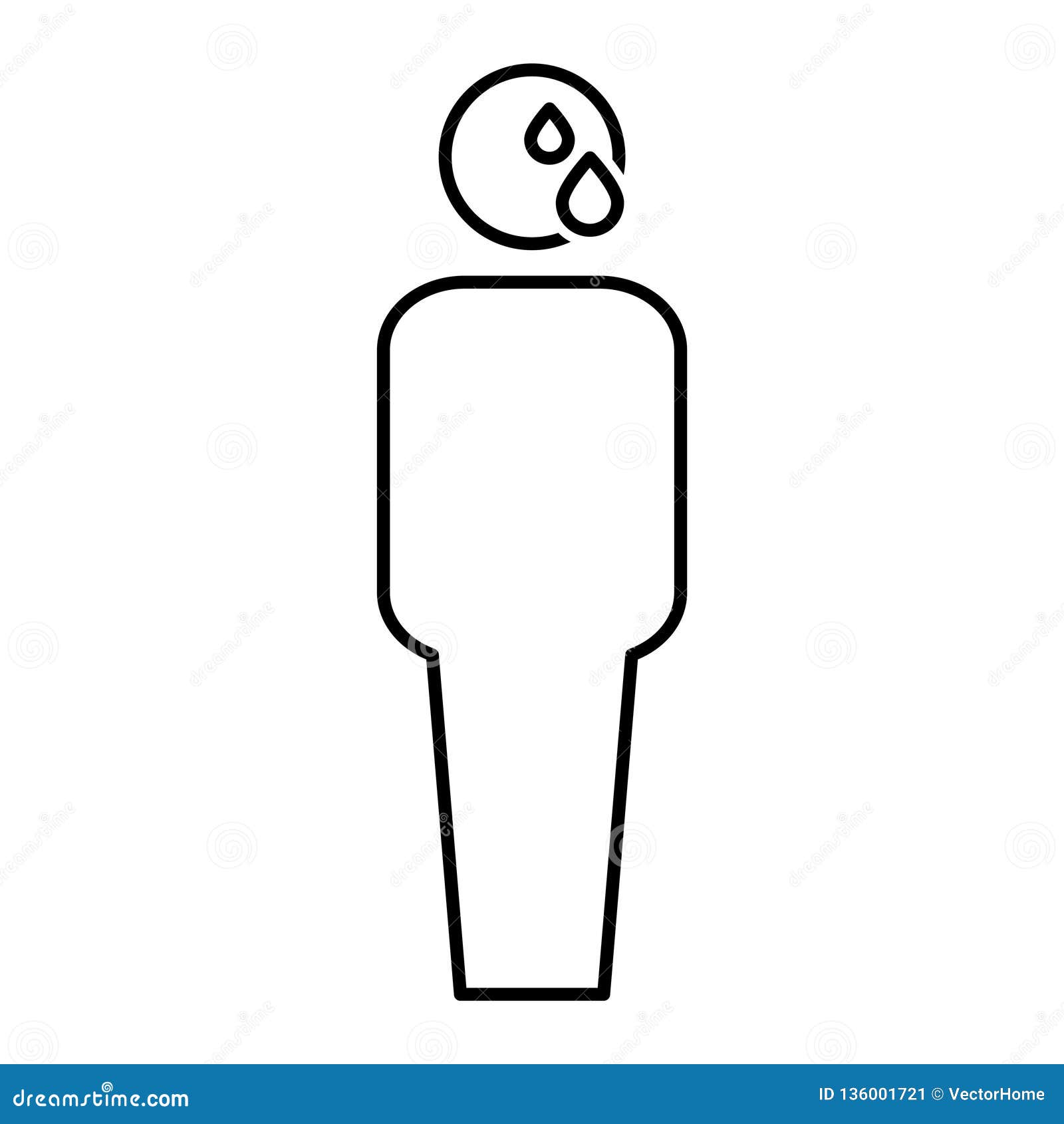 Sweat Icon, Vector Illustration Stock Vector - Illustration of concept ...