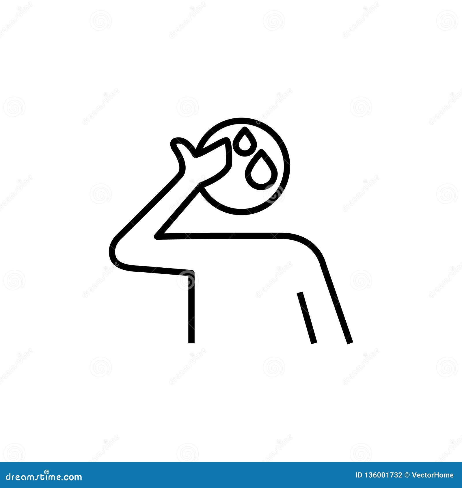 Sweat Icon, Vector Illustration Stock Vector - Illustration of icon ...