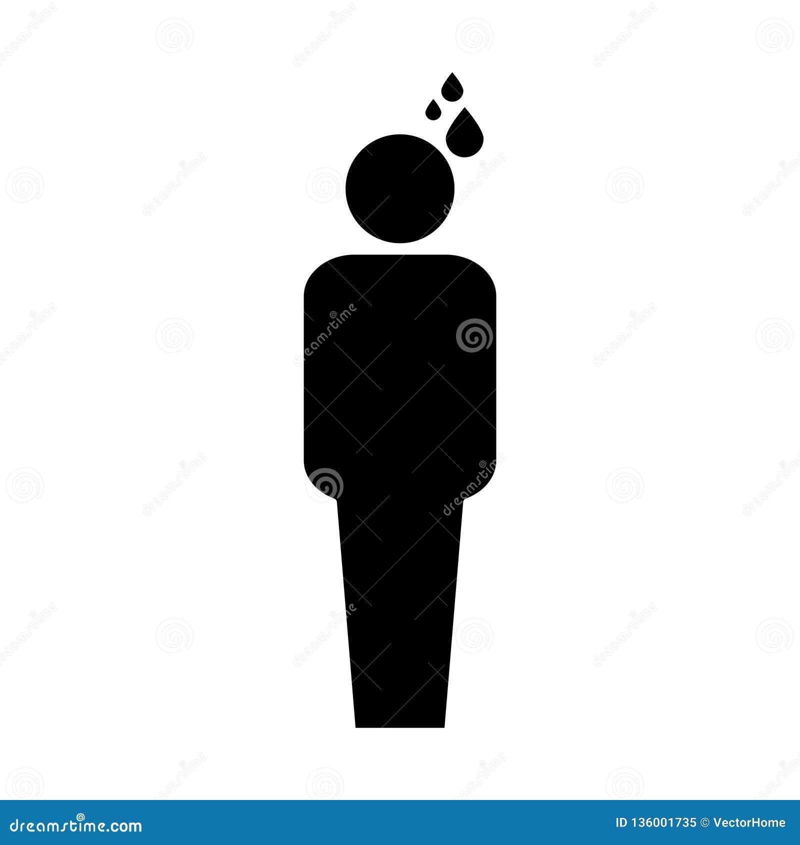 Sweat Icon, Vector Illustration Stock Vector - Illustration of ...