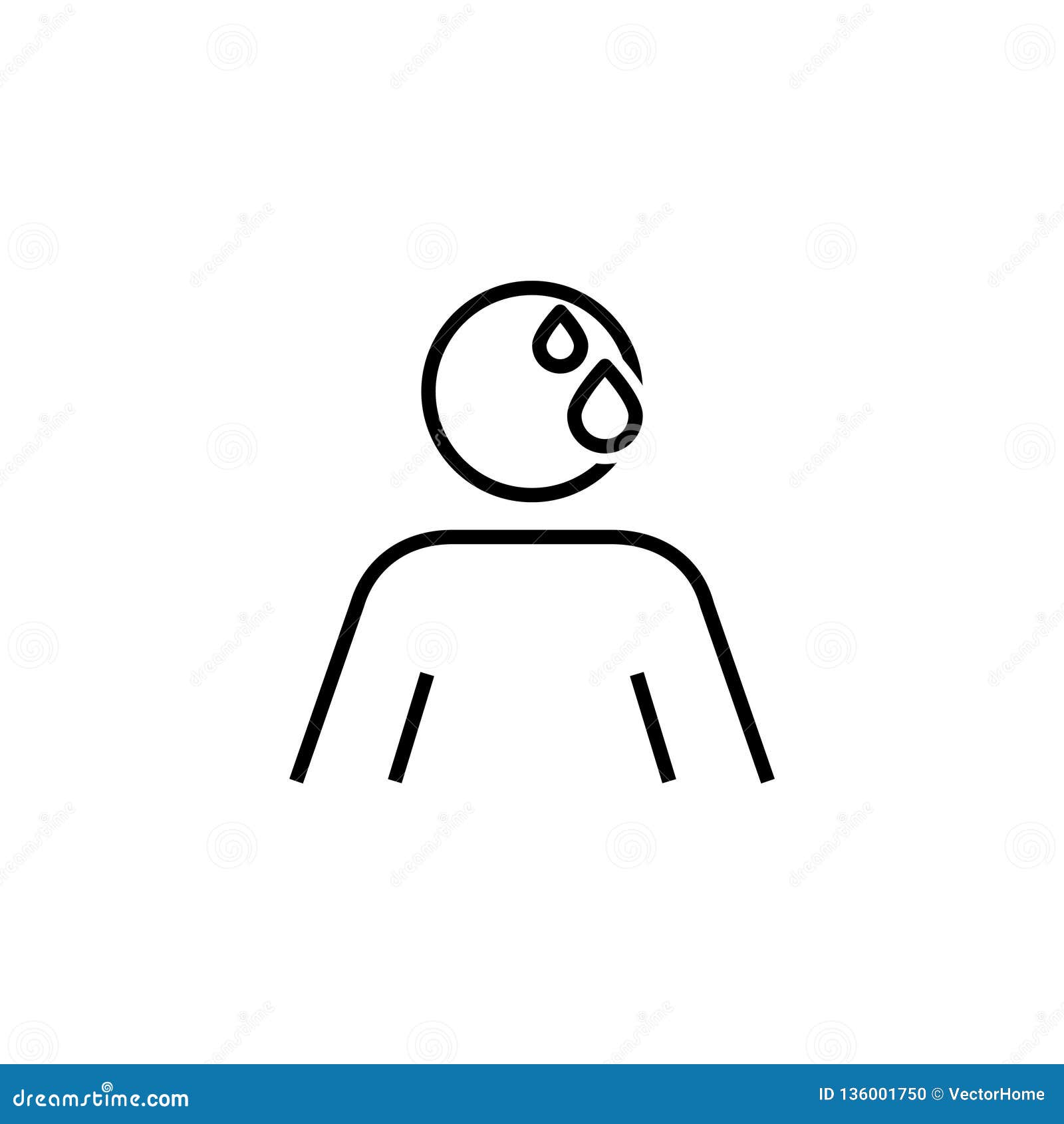 Sweat Icon, Vector Illustration Stock Vector - Illustration of cute ...