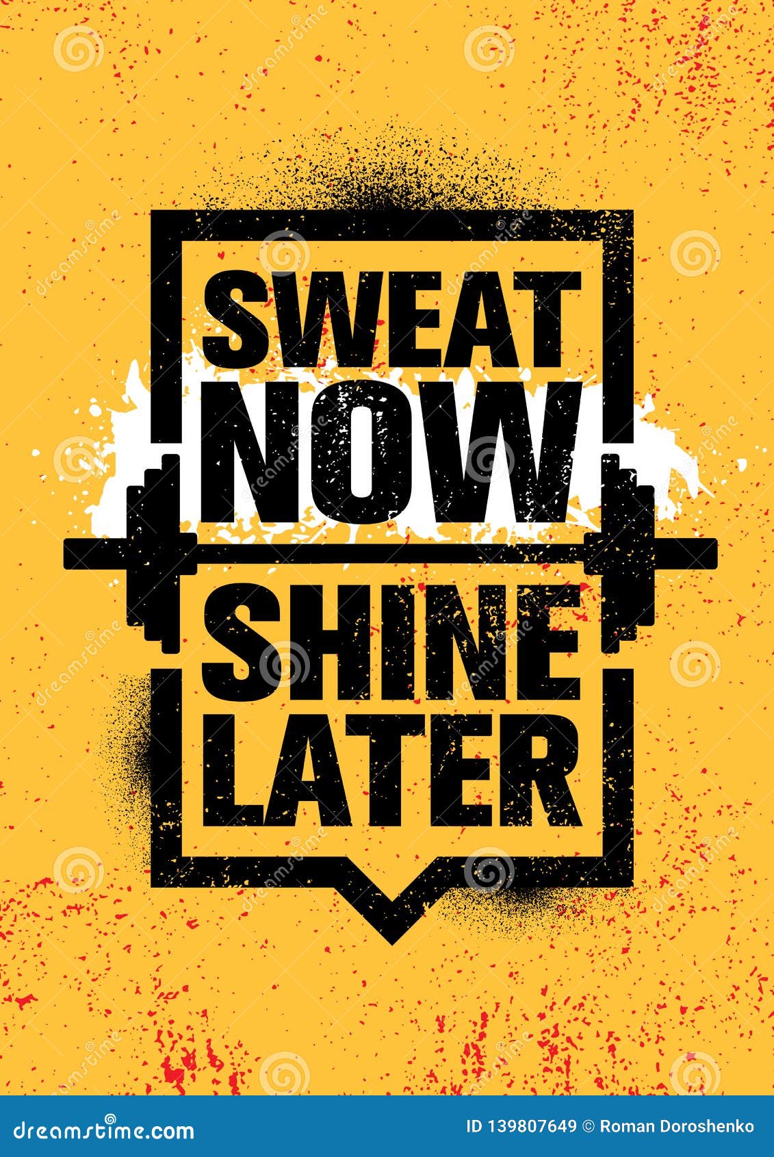 Sweat Now Shine Later Inspiring Workout And Fitness Gym Motivation