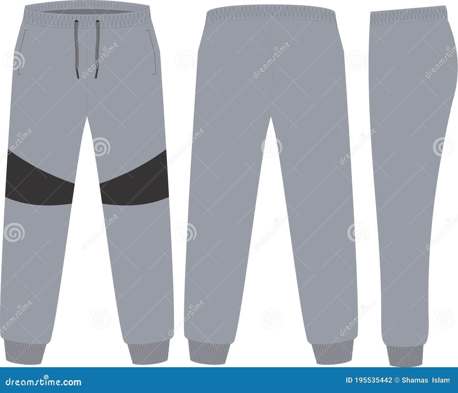 Sweat Pants Design Illustrations Mock Ups Templates Vectors Stock ...