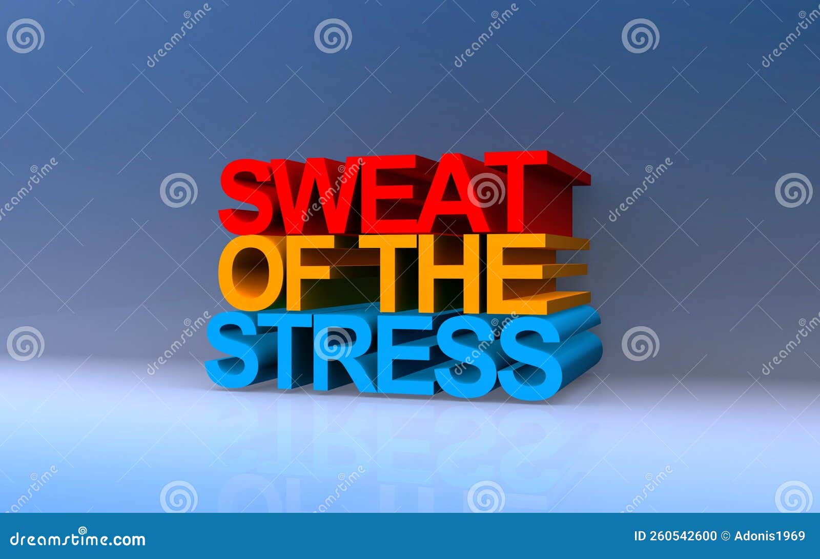 Sweat of the Stress on Blue Stock Illustration - Illustration of ...