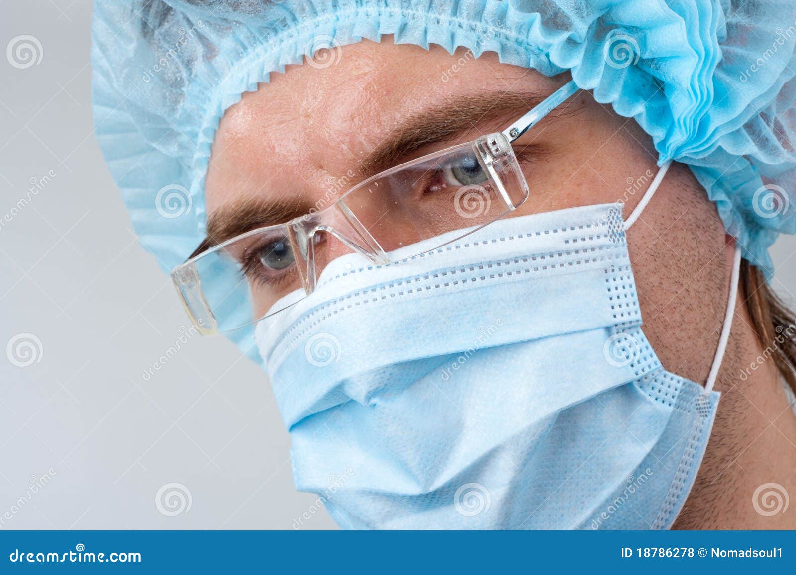Sweat Surgeon in Surgical Mask Stock Photo - Image of health ...
