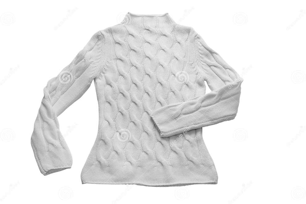 Sweater stock photo. Image of white, style, pullover, pattern - 4139290