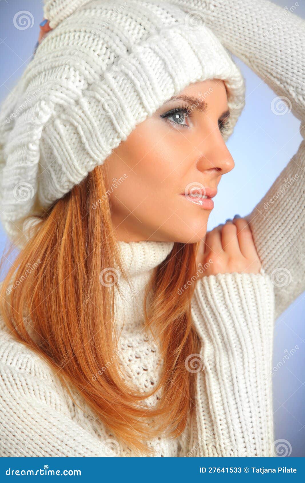 Sweater and cap stock image. Image of people, frozen - 27641533