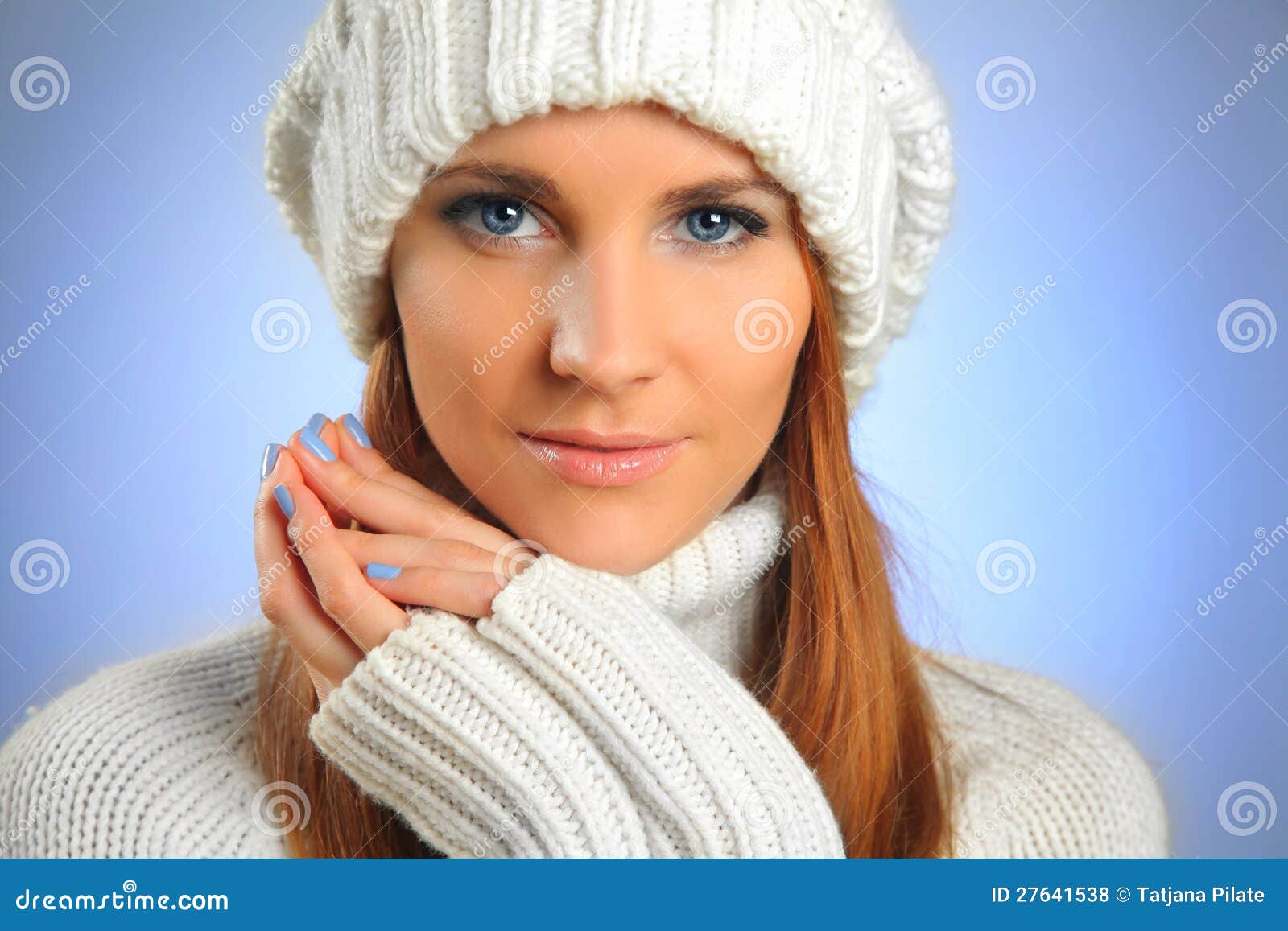 Sweater and cap stock photo. Image of wearing, face, cheerful - 27641538