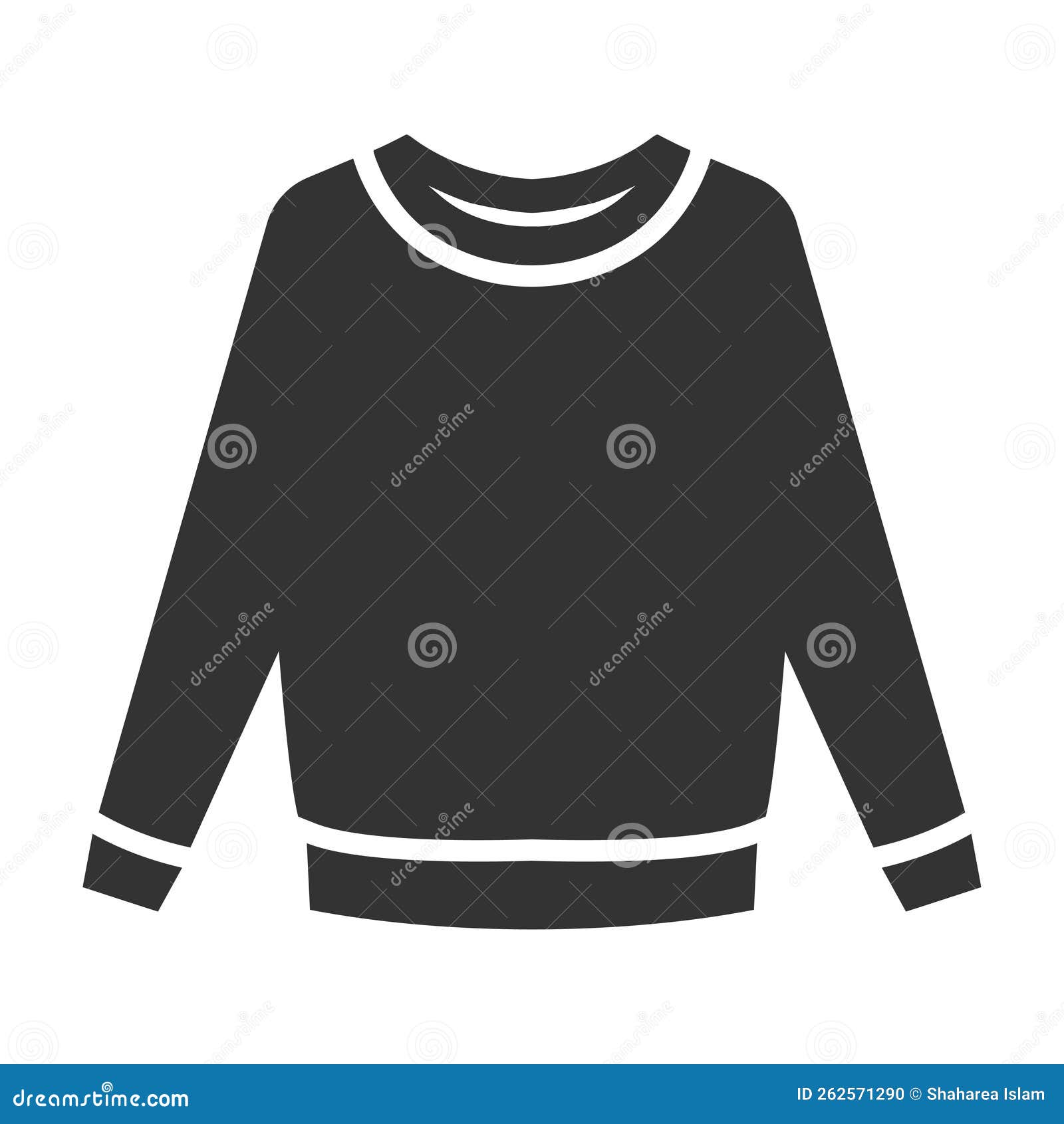 Sweater icon stock vector. Illustration of sweatshirt - 262571290