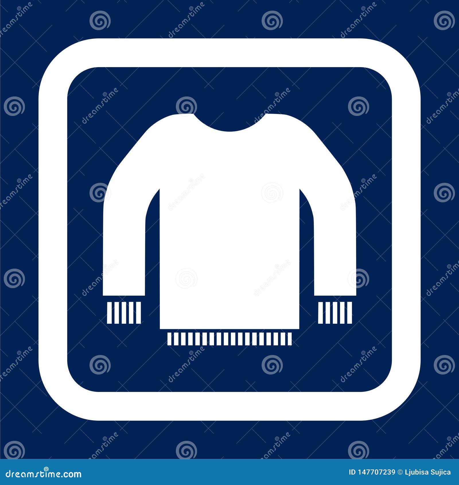 Sweater Icon - Illustration Stock Vector - Illustration of blue, circle ...