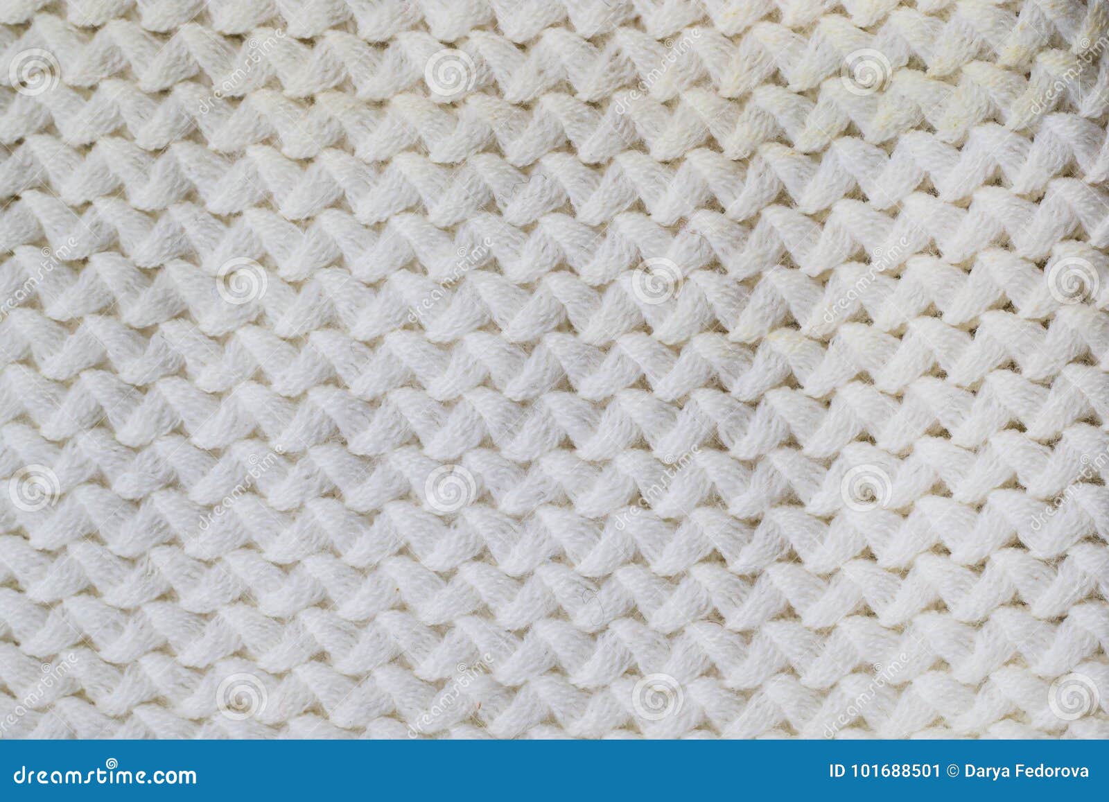 Sweater or Scarf Pattern of White Knitted Fabric Texture Background ...