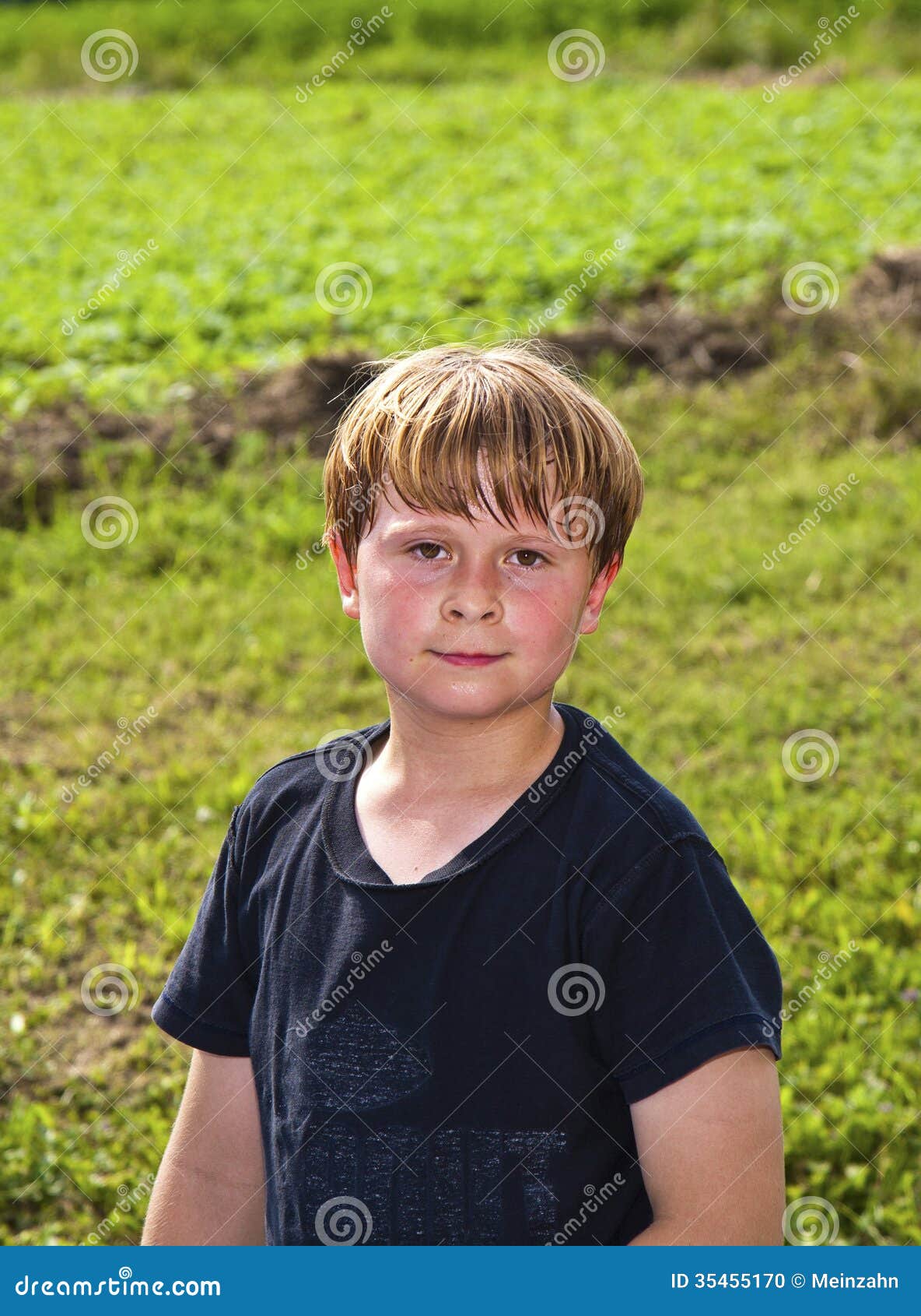 Sweating Boy after Sport Looks Confident Stock Photo - Image of closeup ...