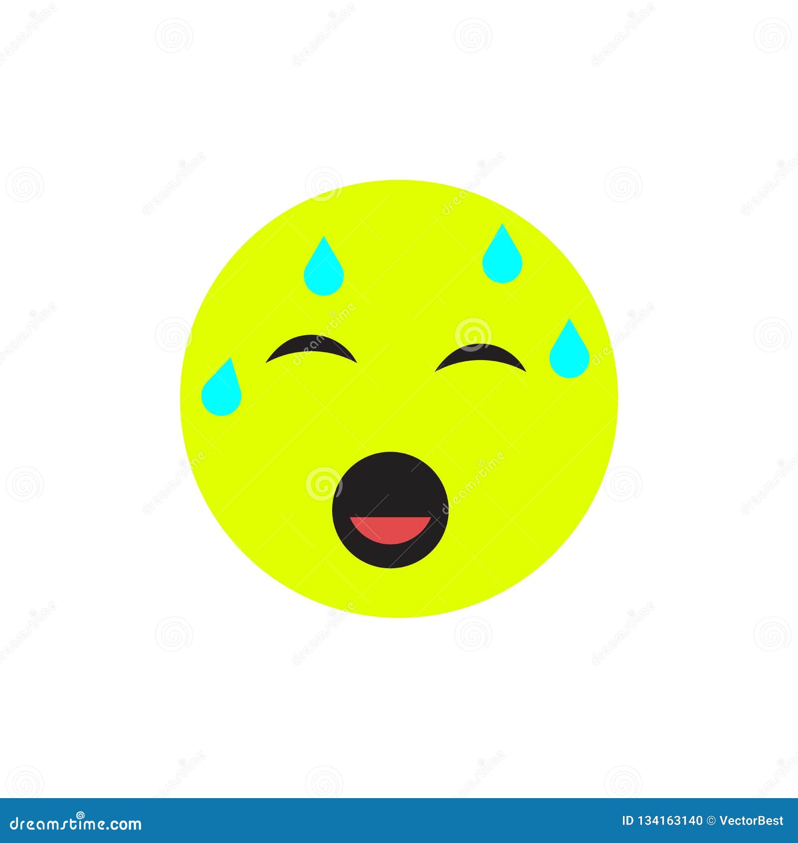 Sweating Icon Vector Sign and Symbol Isolated on White Background ...