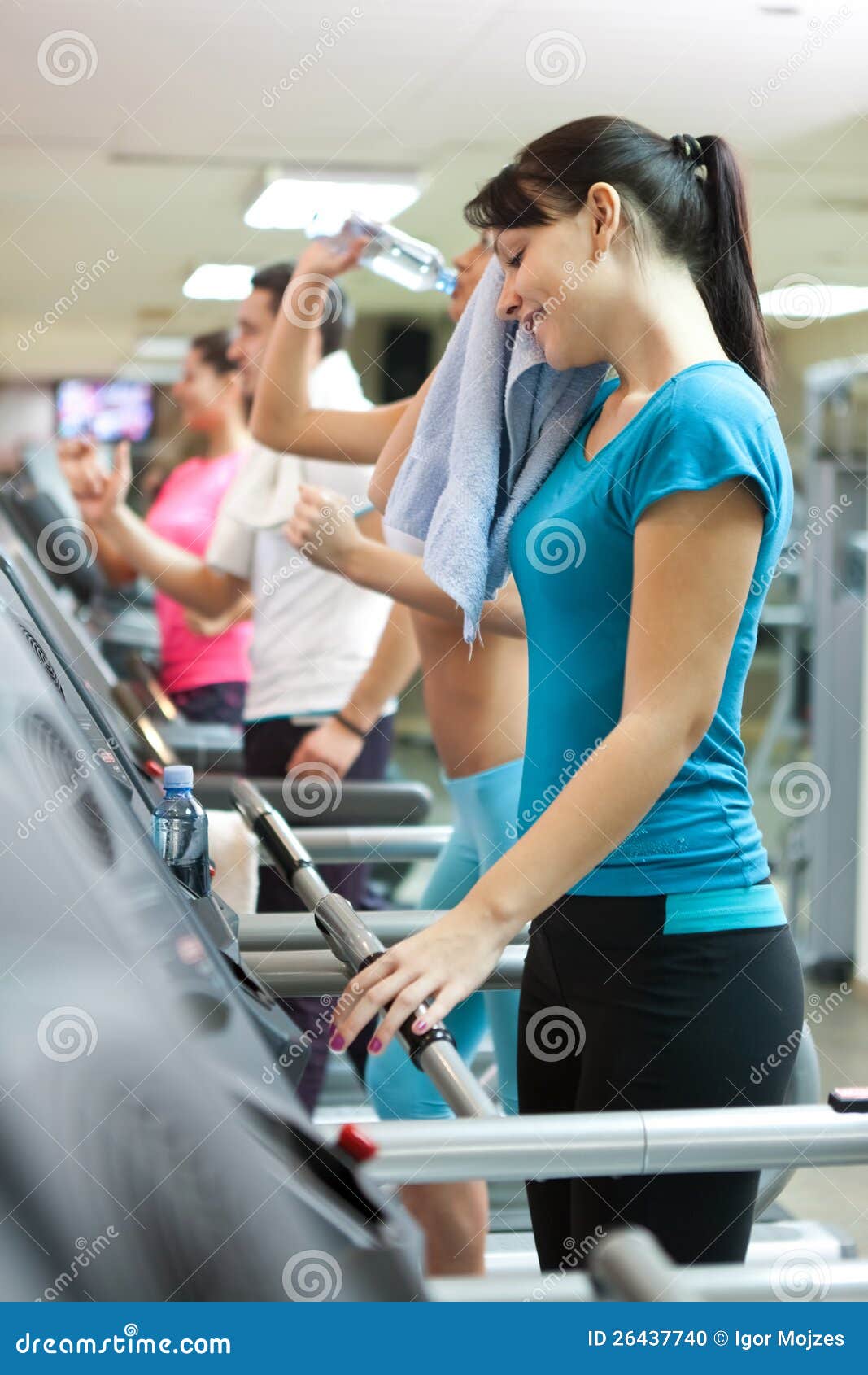 Sweating Woman In Gym Stock Photo - Image: 26437740