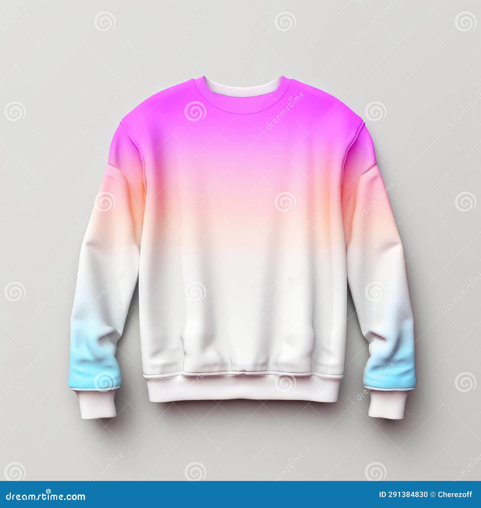 Sweatshirt with Gradient Print Stock Illustration - Illustration of ...