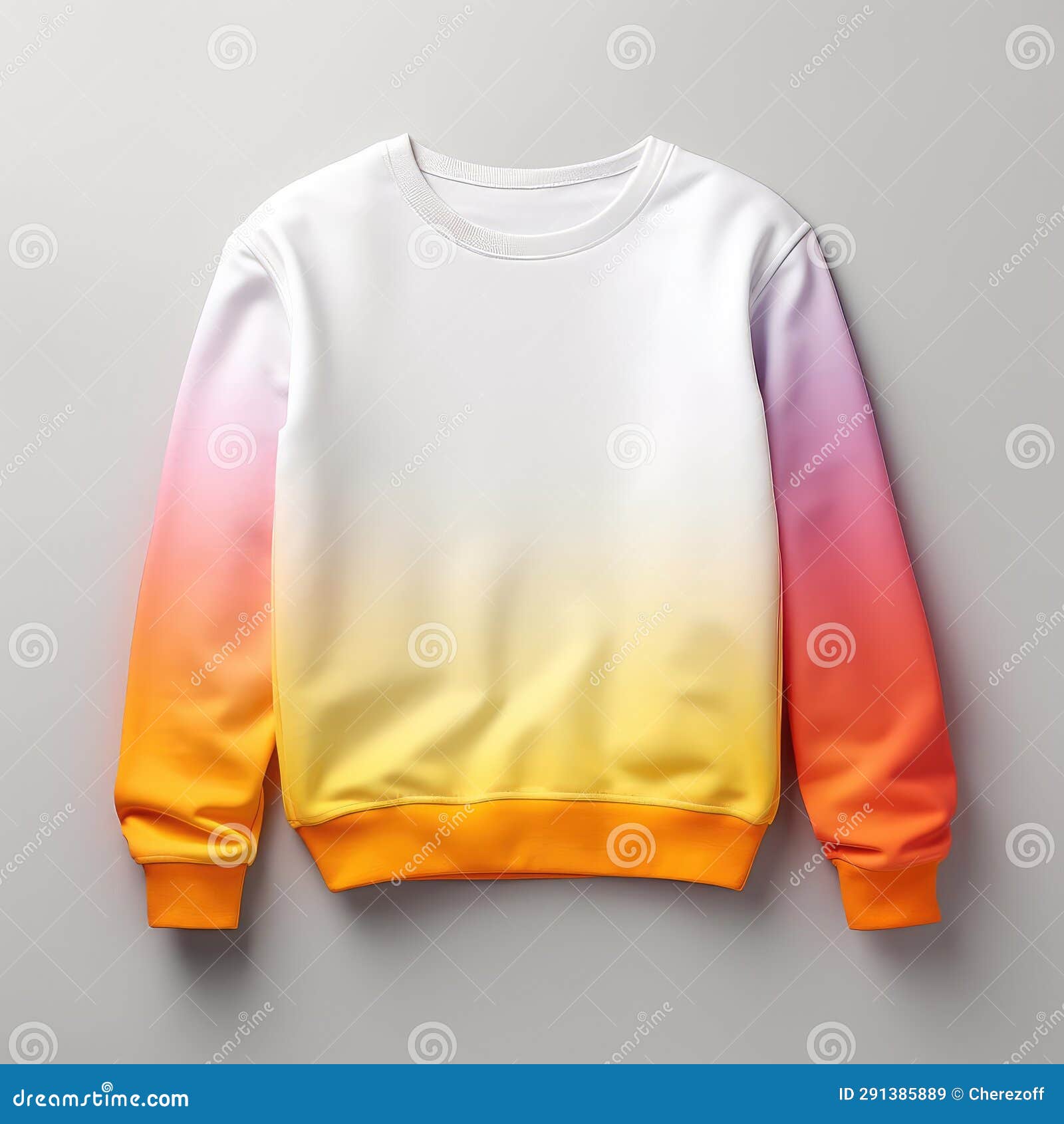 Sweatshirt with Gradient Print Stock Illustration - Illustration of ...