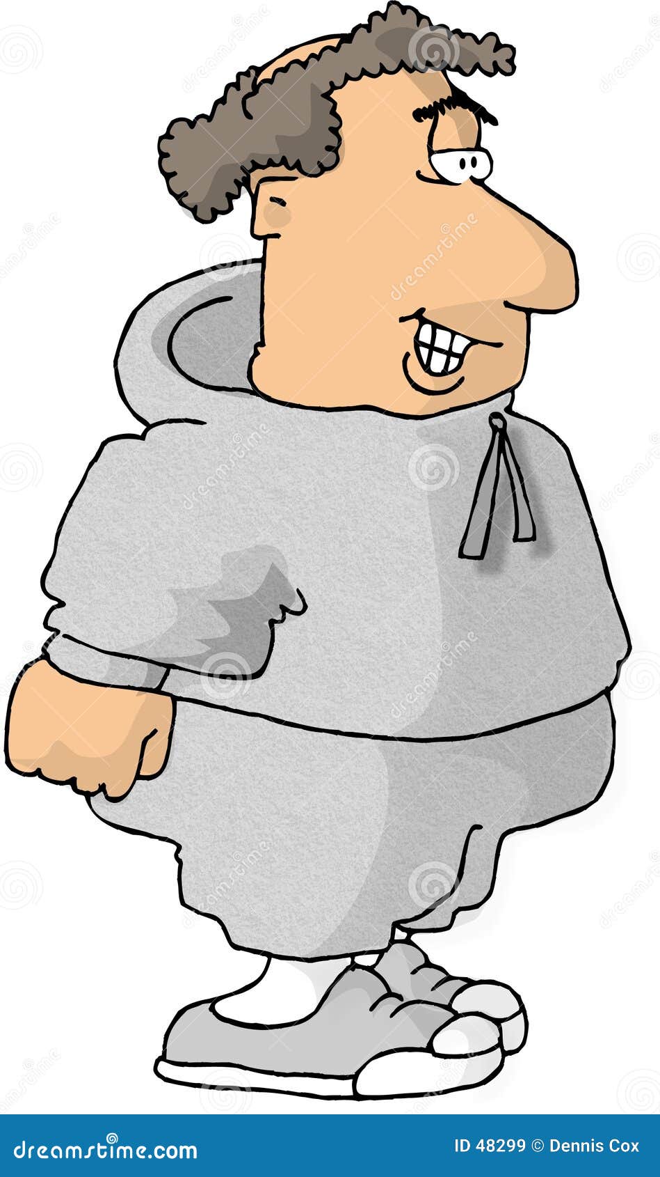 Sweatsuit stock illustration. Illustration of suit, male - 48299