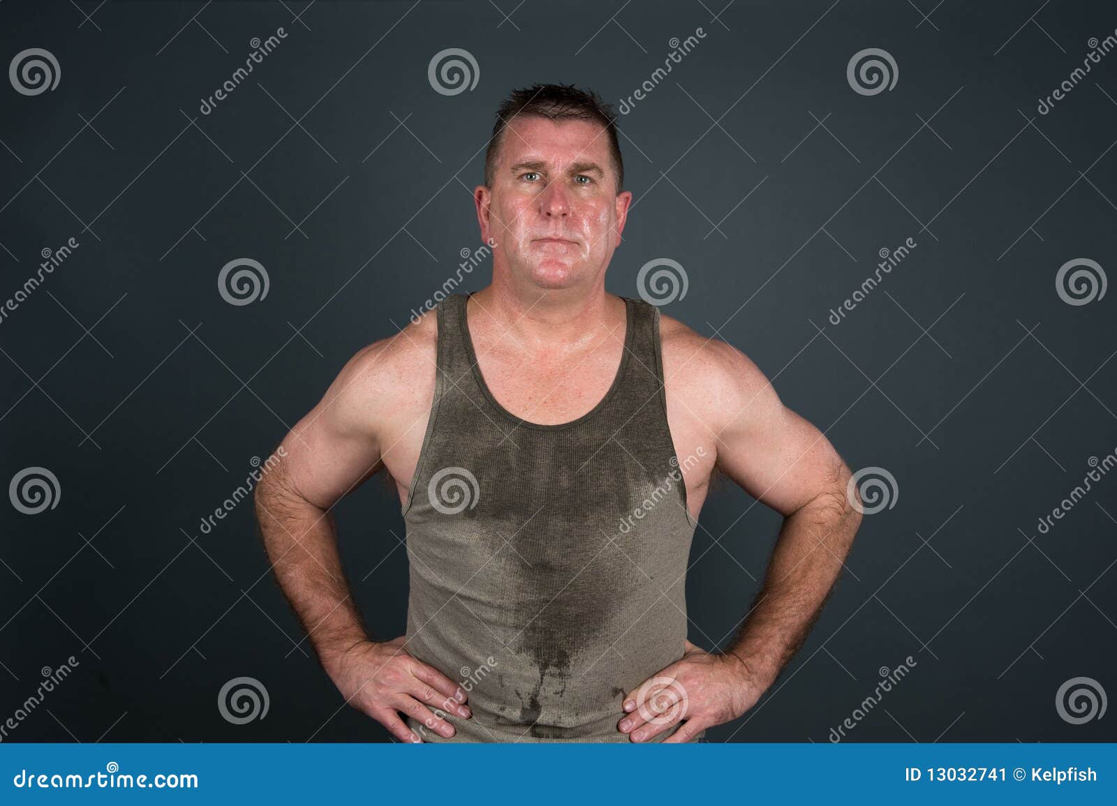 Sweaty Muscular Man after Workout Stock Image - Image of green, muscles ...