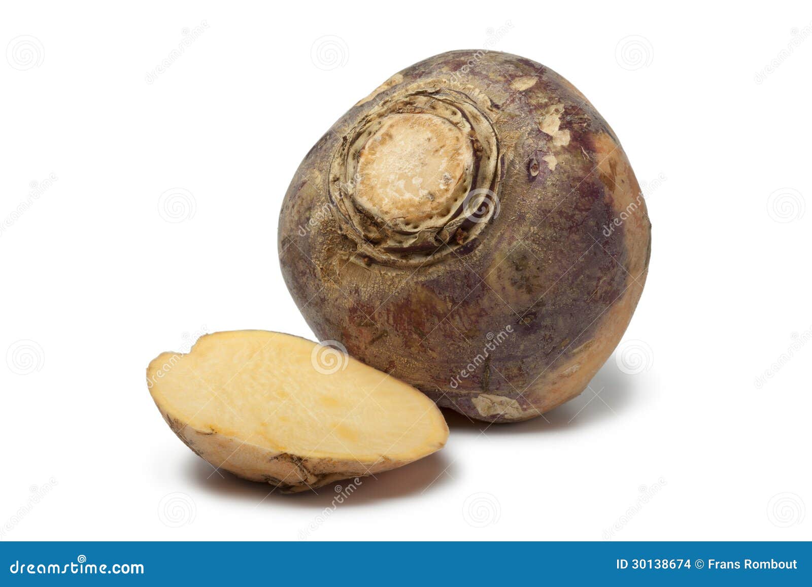 Swede with a slice stock photo. Image of vegetable, white - 30138674