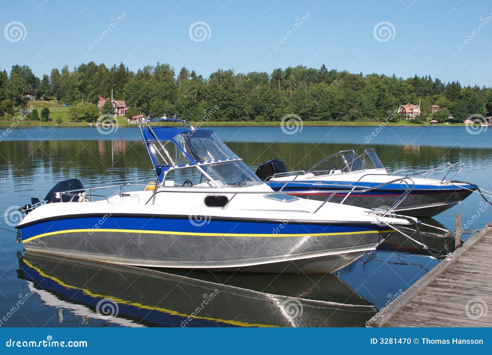 Sweden boat dock 8 stock photo. Image of calm, moored - 3281470