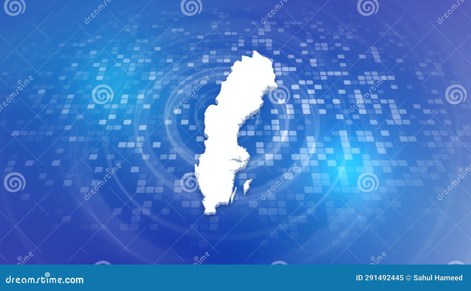 Sweden 3D Map Background stock illustration. Illustration of ripples ...