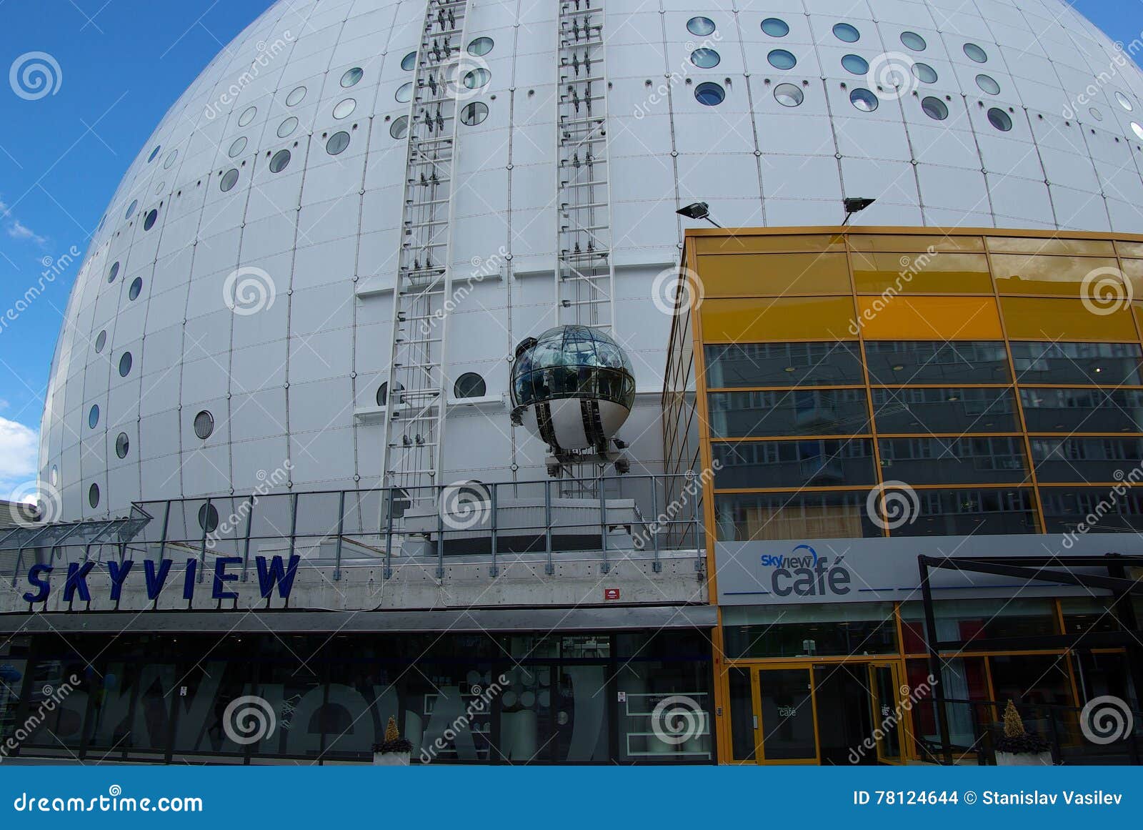 Sweden Ericsson Sphere editorial stock image. Image of arena - 78124644