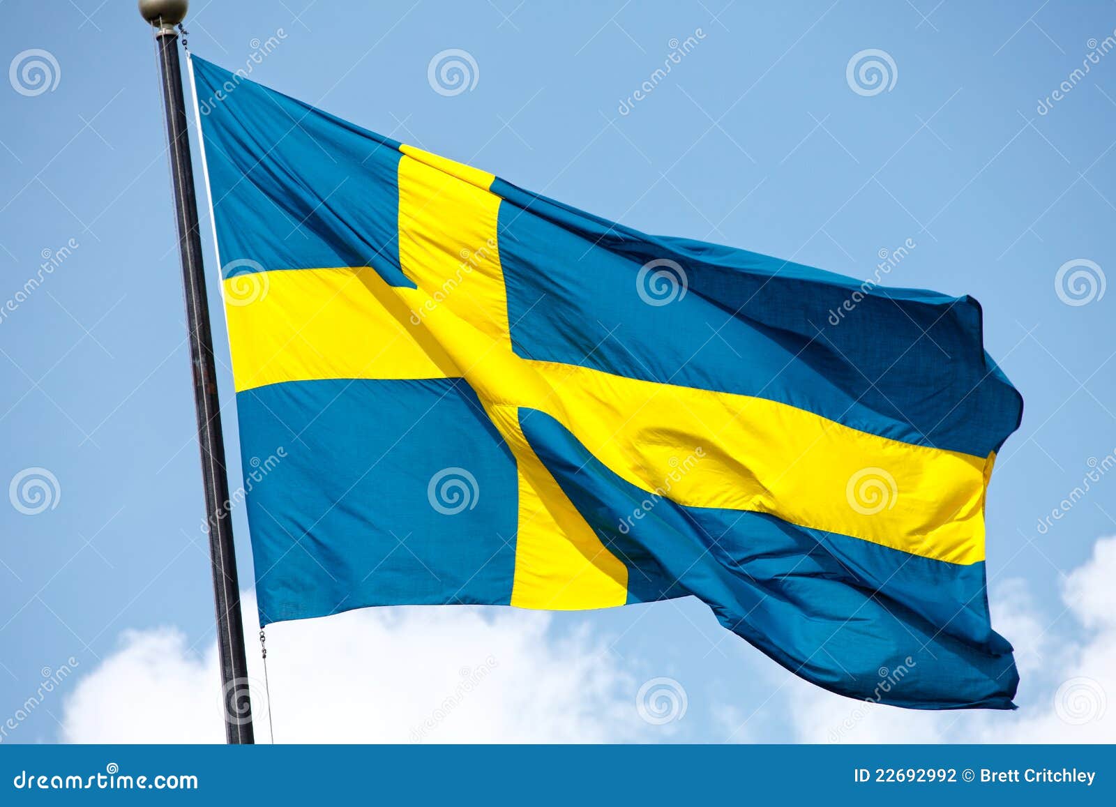 Sweden flag stock photo. Image of sweden, yellow, swedish - 22692992