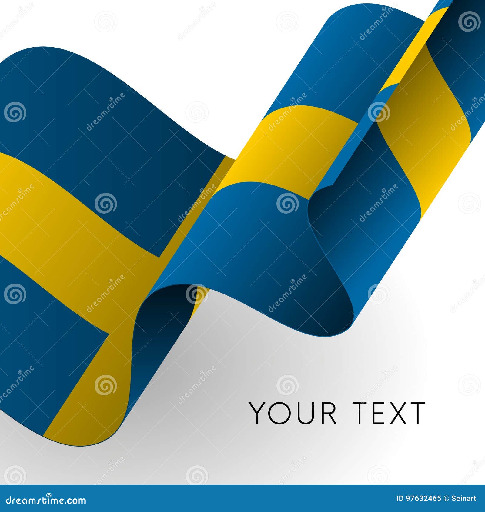 Sweden Flag. Patriotic Design. Vector. Stock Illustration ...