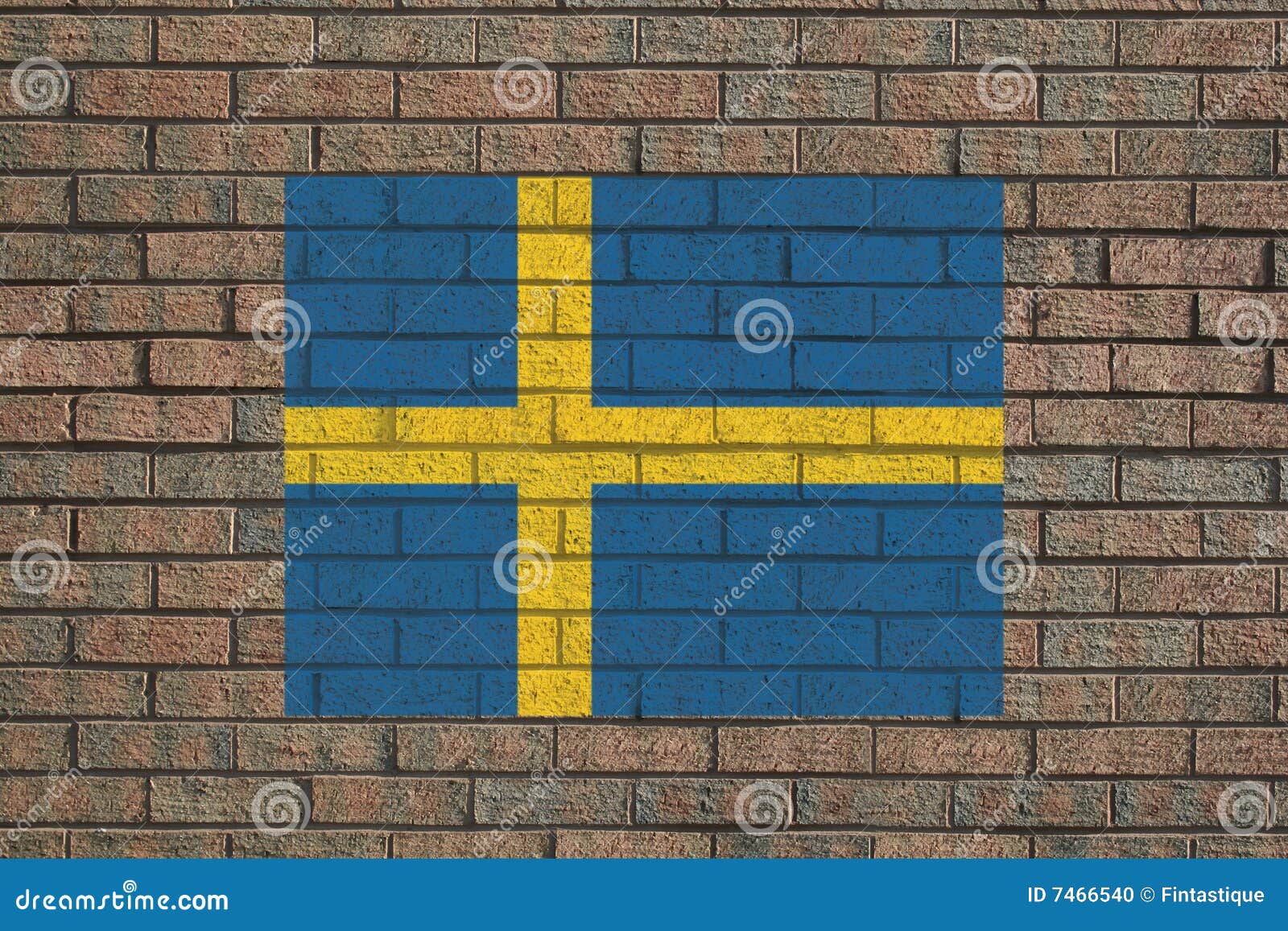 Sweden flag on wall stock illustration. Illustration of patriotic - 7466540