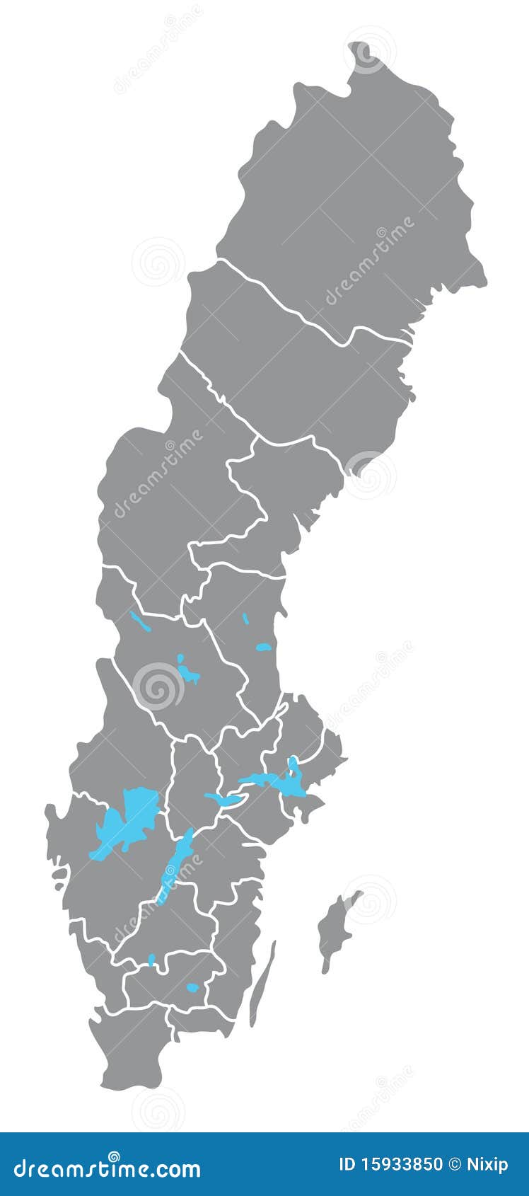 Sweden Map Vector Illustration | CartoonDealer.com #15933850