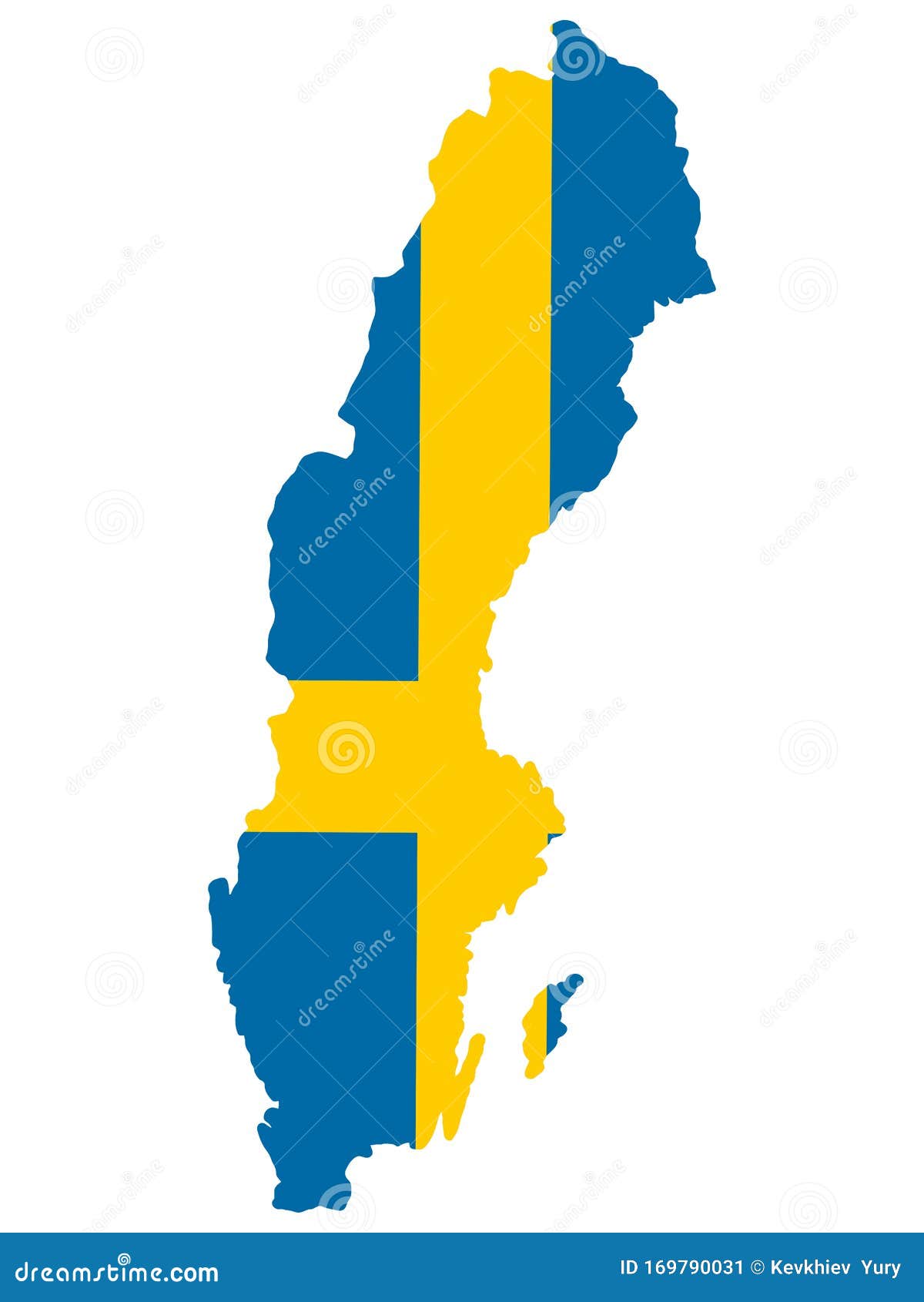Sweden Map Flag Vector Illustration Eps 10 Stock Vector - Illustration ...