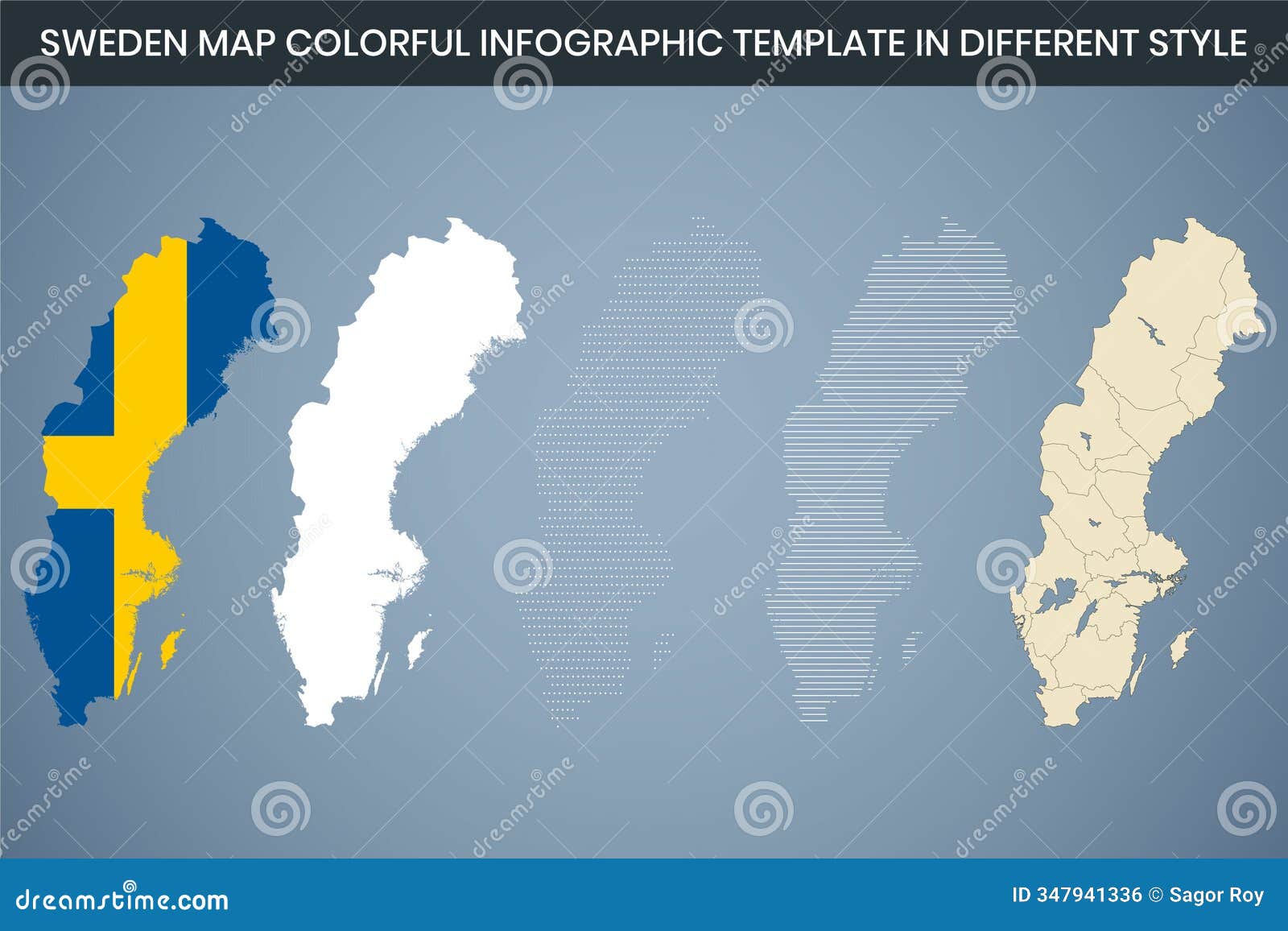 Sweden Map Vector Illustration | CartoonDealer.com #15933850