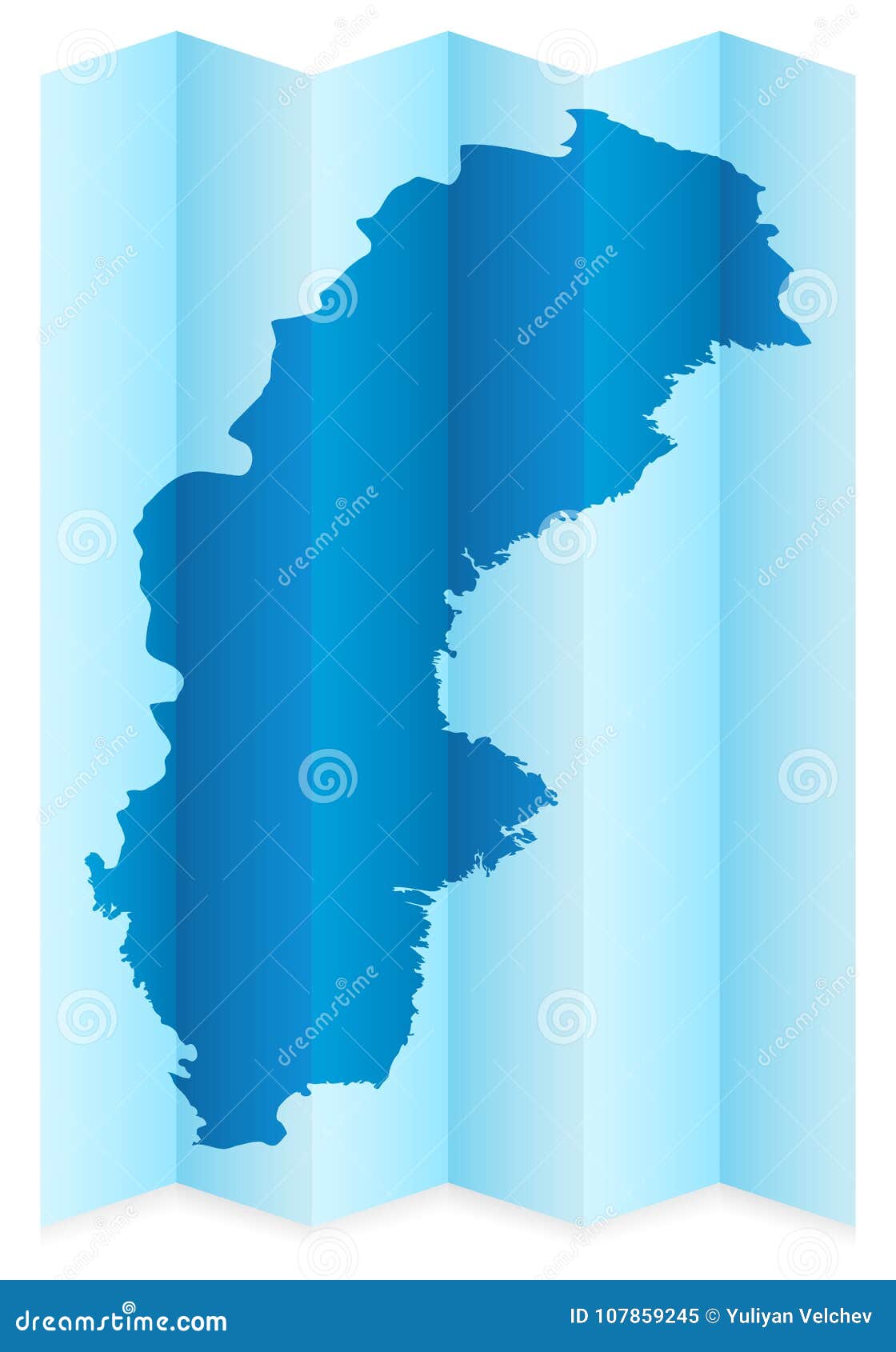 Sweden map stock vector. Illustration of vector, design - 107859245