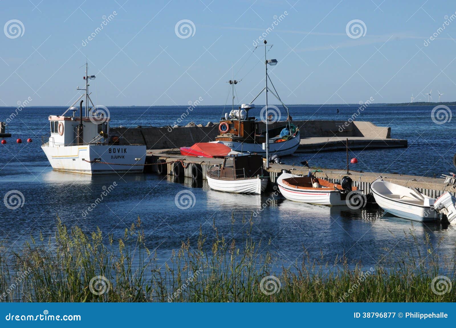 Sweden, Marina of Djupvik in Summer Editorial Photography - Image of ...