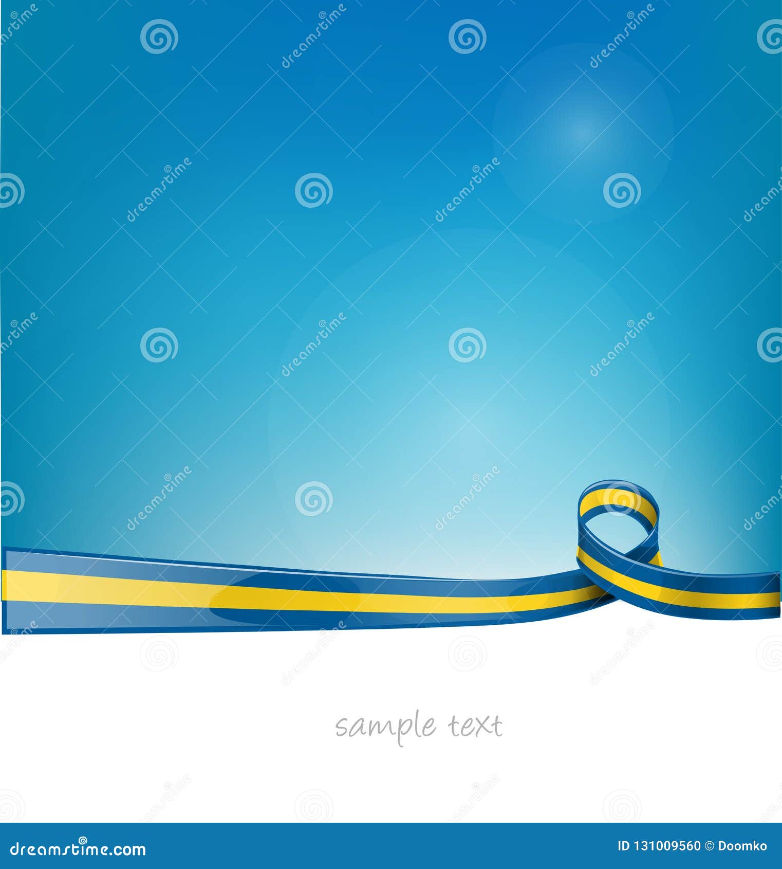 Sweden ribbon flag stock vector. Illustration of inspiration - 131009560