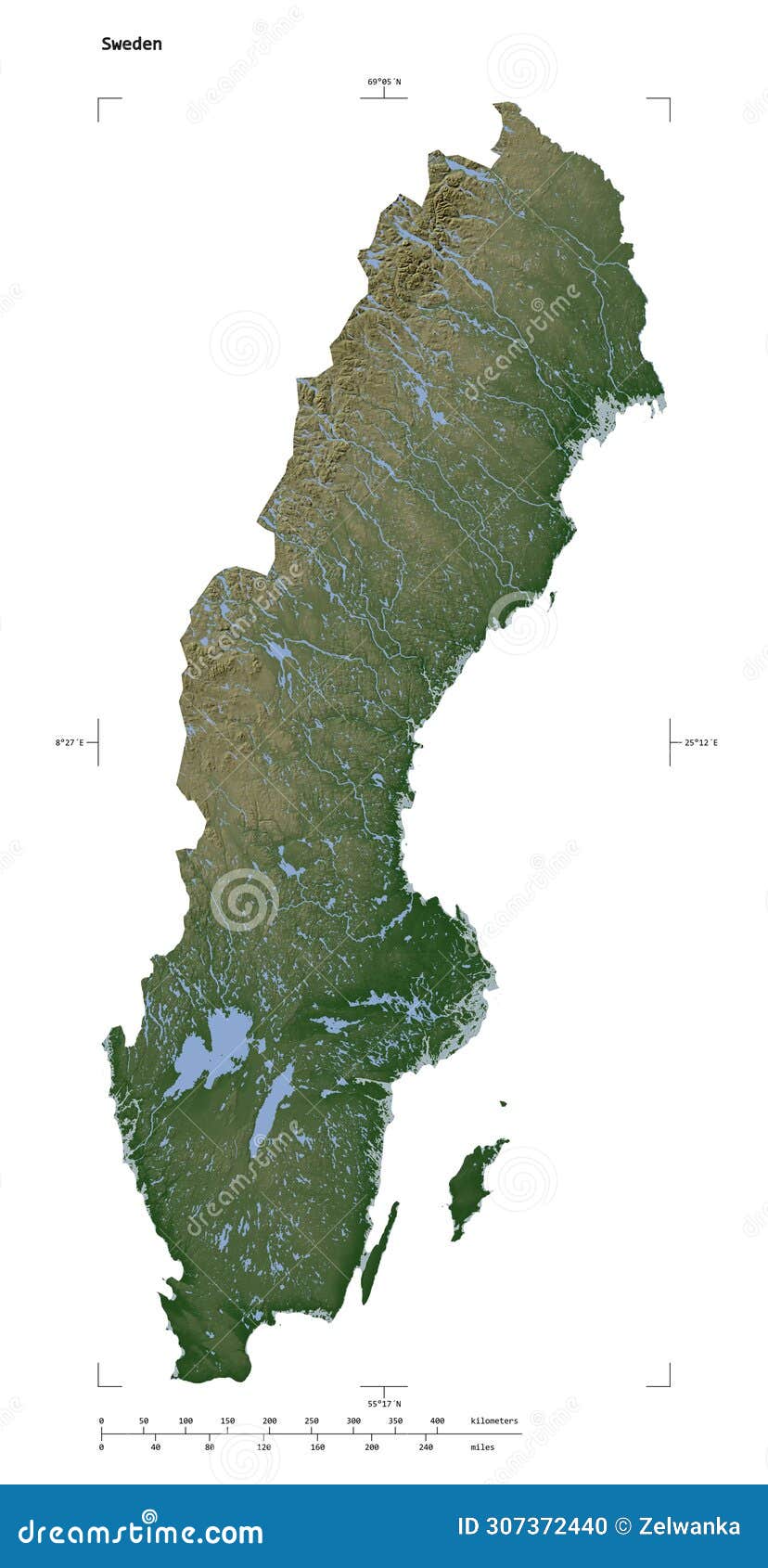 Sweden Shape on White. Pale Stock Illustration - Illustration of ...