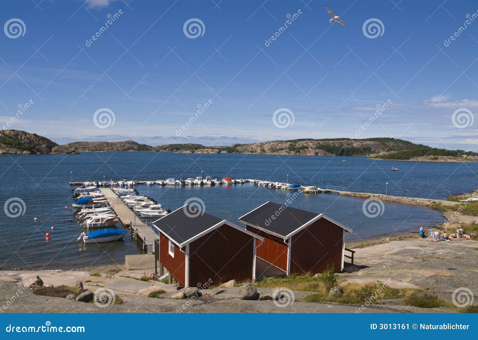 Sweden Skagerrak stock image. Image of houses, fjell, scandinavia - 3013161
