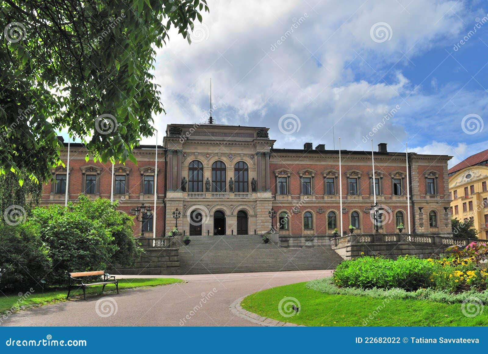 Sweden. University of Uppsala Stock Photo - Image of architecture ...
