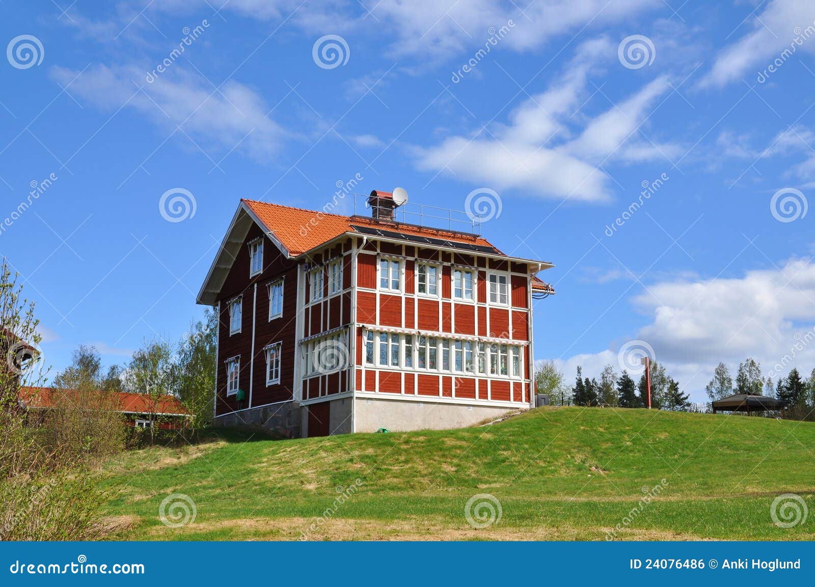 Swedish architecture stock photo. Image of gras, estate - 24076486